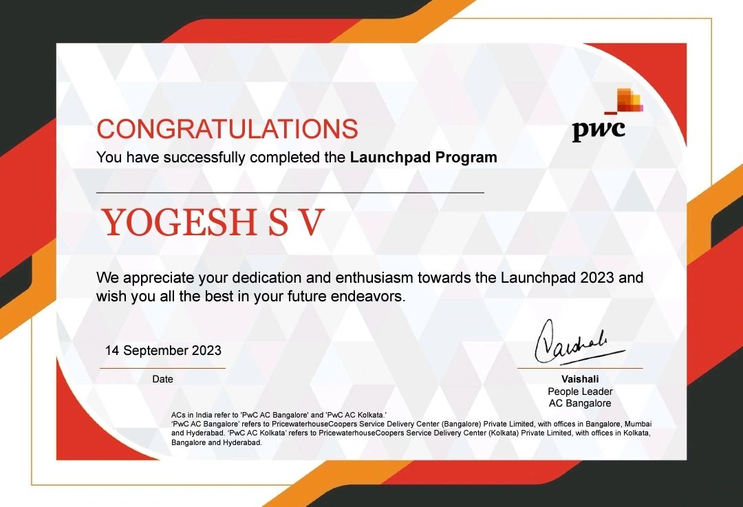 #pwc #itandsoftware #devops #rdbms #webdesign #carrergrowth | Yogesh SV #pwc #itandsoftware #devops #rdbms #webdesign #carrergrowth | Yogesh SV