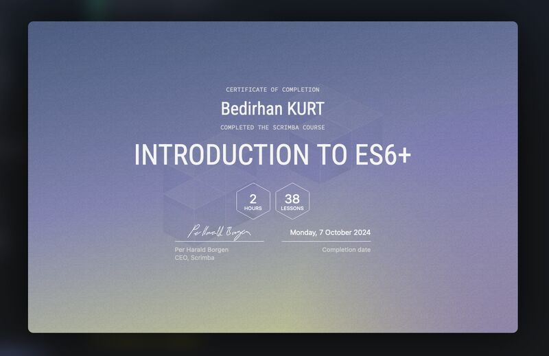 Bedirhan KURT on LinkedIn: #javascript #es6 #programming # ... Bedirhan KURT on LinkedIn: #javascript #es6 #programming # ...