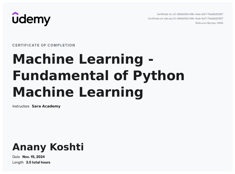 Anany Koshti on LinkedIn: #machinelearning #python #datascience #ai # ... Anany Koshti on LinkedIn: #machinelearning #python #datascience #ai # ...