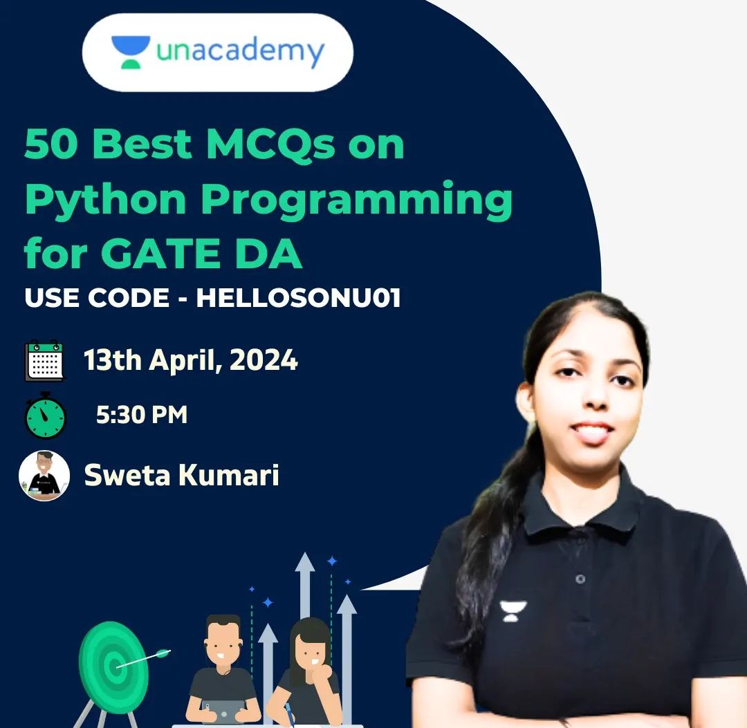 Free 50 MCQs on Python Programming For GATE DA Live at 5:30 pm , 13th ... Free 50 MCQs on Python Programming For GATE DA Live at 5:30 pm , 13th ...