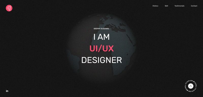 #portfolio #uiux #animation #webanimation #gsap #threejs | Deepak Gusaiwal #portfolio #uiux #animation #webanimation #gsap #threejs | Deepak Gusaiwal