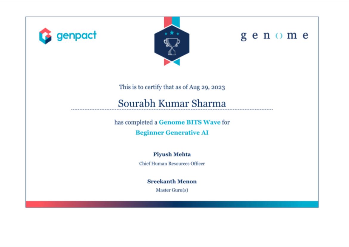 Sourabh Kumar Sharma on LinkedIn: #generative_ai Sourabh Kumar Sharma on LinkedIn: #generative_ai