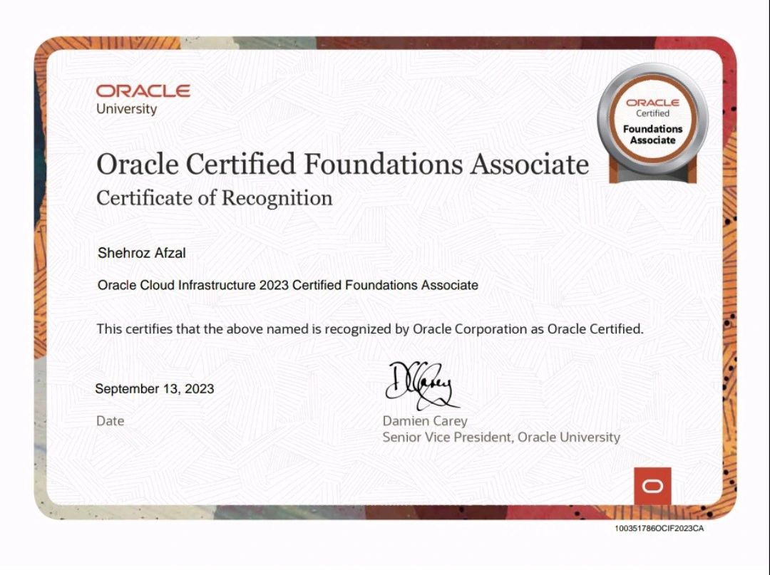 #oraclecertified #databasemanagement #professionaldevelopment | Shehroz ... #oraclecertified #databasemanagement #professionaldevelopment | Shehroz ...