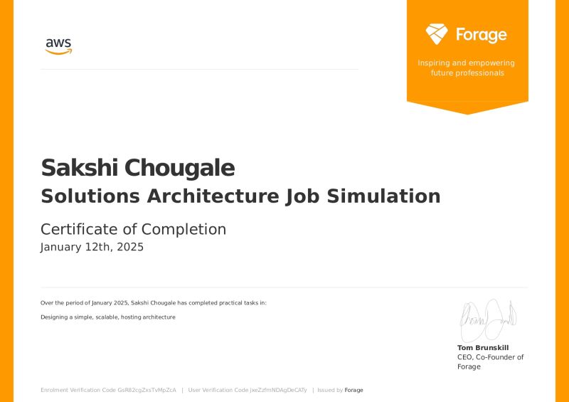 #forage #aws | Sakshi Chougale #forage #aws | Sakshi Chougale