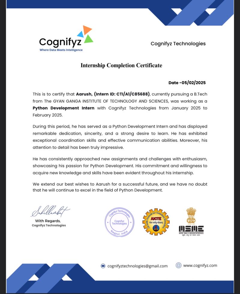 #pythondevelopment #internship #learning #cognifyztechnologies #coding ... #pythondevelopment #internship #learning #cognifyztechnologies #coding ...
