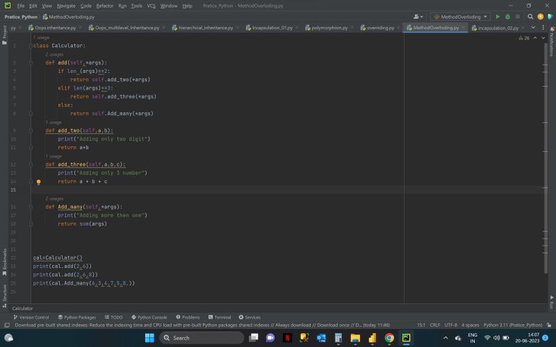 #python #methodoverloading #codeflexibility #simplification | Rajvir Kumar #python #methodoverloading #codeflexibility #simplification | Rajvir Kumar