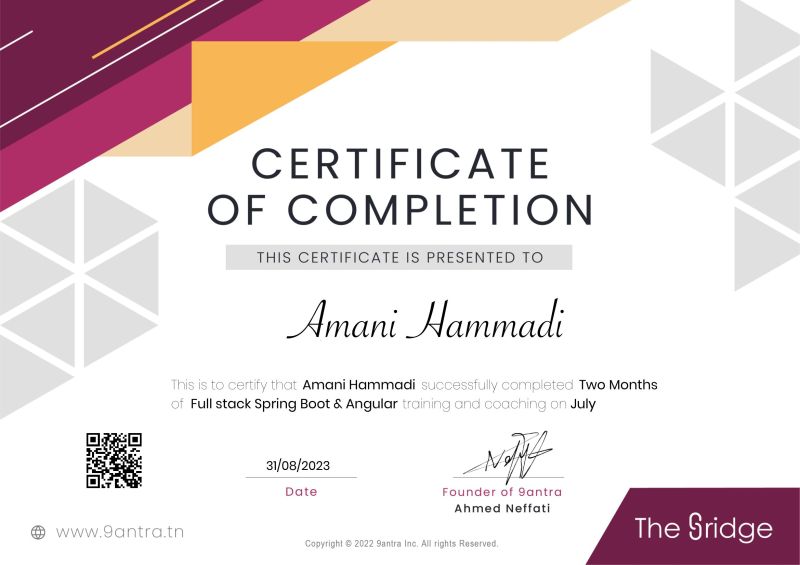 Amani Hammadi on LinkedIn: #springboot #angular #webdevelopment # ... Amani Hammadi on LinkedIn: #springboot #angular #webdevelopment # ...