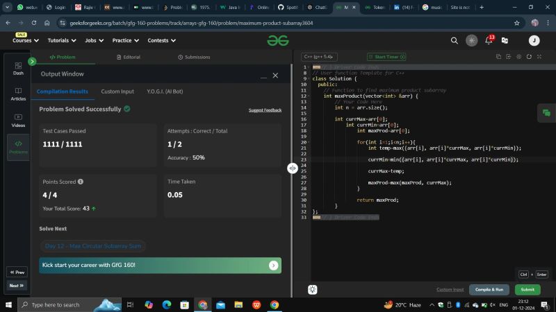 Jayesh Patel on LinkedIn: #gfg160 #gfg160 #gfg #dsa #problemsolving # ... Jayesh Patel on LinkedIn: #gfg160 #gfg160 #gfg #dsa #problemsolving # ...