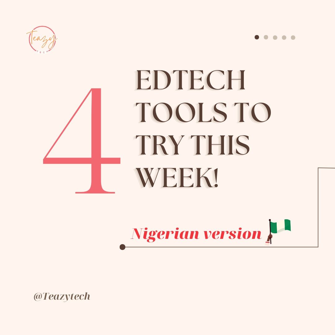 Teazy Tech on LinkedIn: Nigerian EdTech Innovations for Teachers!🇳🇬 We ... Teazy Tech on LinkedIn: Nigerian EdTech Innovations for Teachers!🇳🇬 We ...