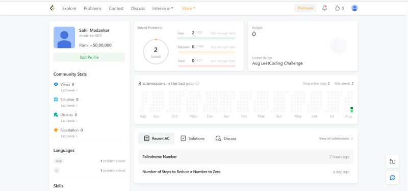 SAHIL MADANKAR on LinkedIn: #connection #dsa #leetcode #java # ... SAHIL MADANKAR on LinkedIn: #connection #dsa #leetcode #java # ...