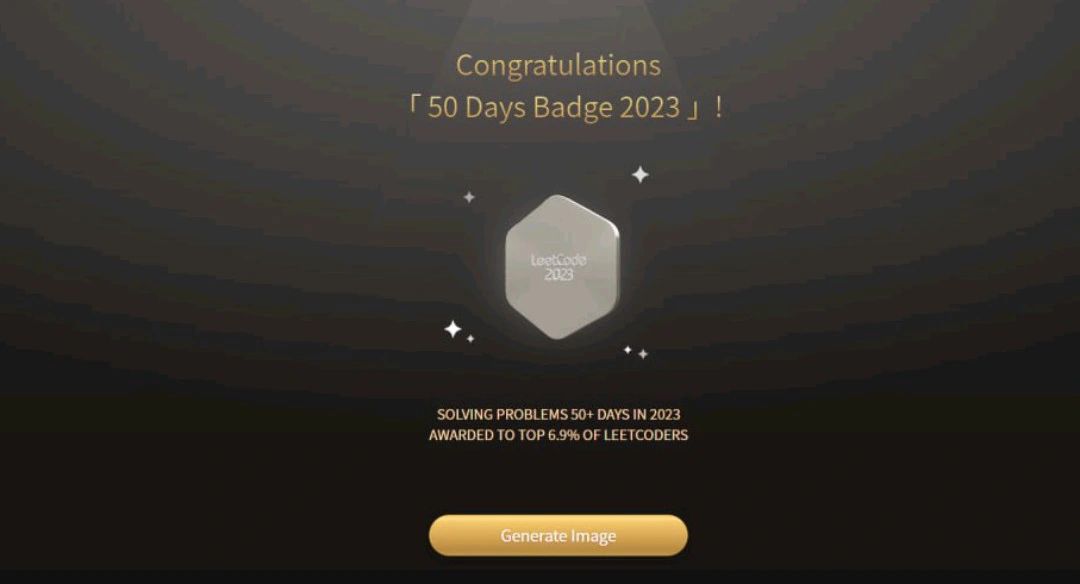 #leetcode #codingmilestone #badge #50daybadge #personalgrowth # ... #leetcode #codingmilestone #badge #50daybadge #personalgrowth # ...