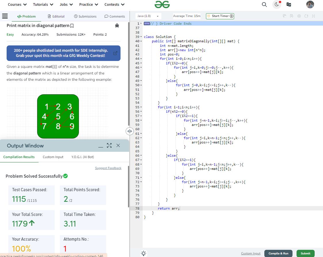 #potd #gfg #100daysofcode #java #leetcode #dsa #programming… | Sujal Sharma #potd #gfg #100daysofcode #java #leetcode #dsa #programming… | Sujal Sharma