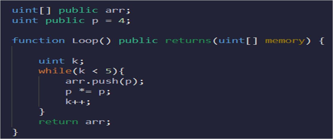 Kanwal Ansar on LinkedIn: while loop in solidity programing Kanwal Ansar on LinkedIn: while loop in solidity programing