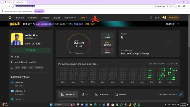Ashish Kirar on LinkedIn: #dsa #dsa #c #coderarmy #codingjourney # ... Ashish Kirar on LinkedIn: #dsa #dsa #c #coderarmy #codingjourney # ...
