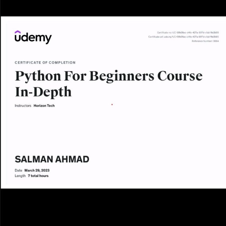 Salman Ahmad on LinkedIn: #python #pythonprogramming #pythondeveloper Salman Ahmad on LinkedIn: #python #pythonprogramming #pythondeveloper