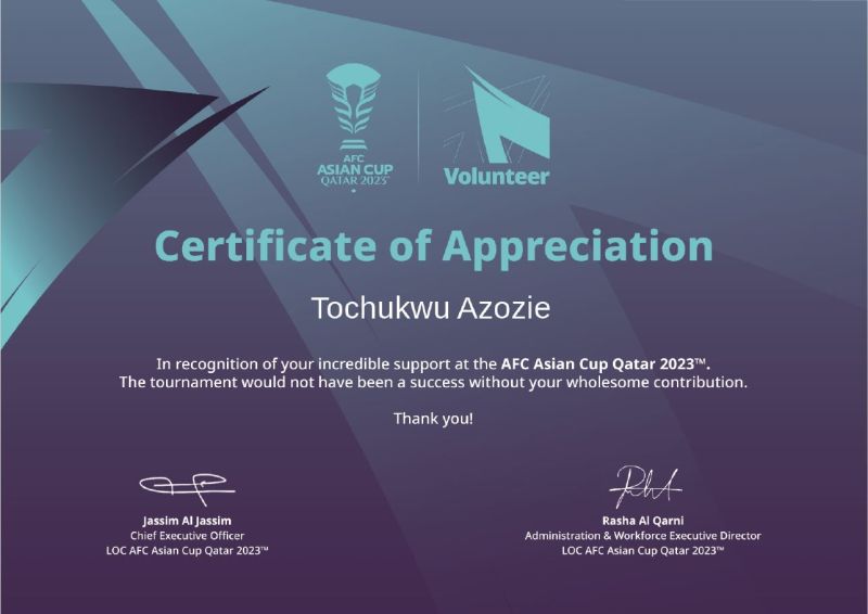Tochukwu Azozie on LinkedIn: #teamqatar Tochukwu Azozie on LinkedIn: #teamqatar