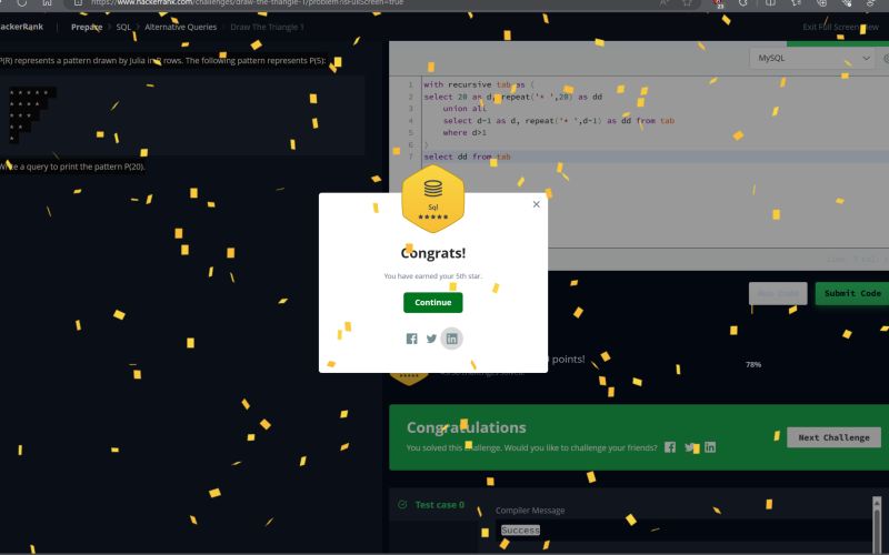 Abhishek Kumar on LinkedIn: #mysql #hackerrank #certified #gratitude # ... Abhishek Kumar on LinkedIn: #mysql #hackerrank #certified #gratitude # ...
