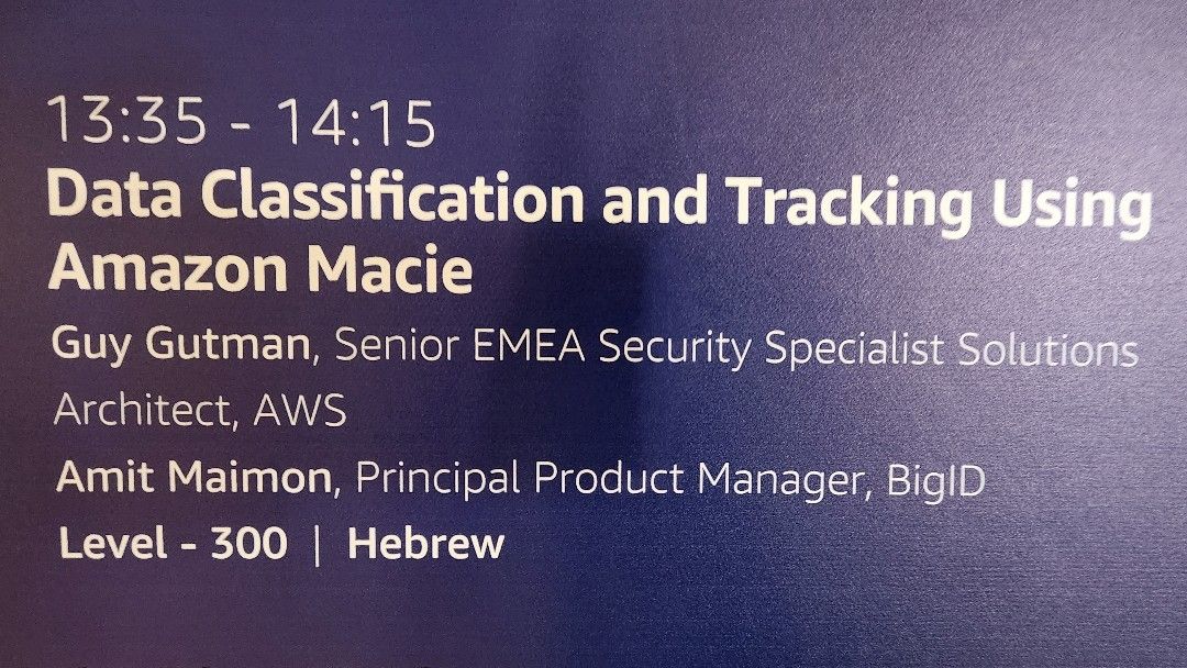 Guy G. on LinkedIn: AWS Tel-Aviv summit is tomorrow! I am truely ... Guy G. on LinkedIn: AWS Tel-Aviv summit is tomorrow! I am truely ...