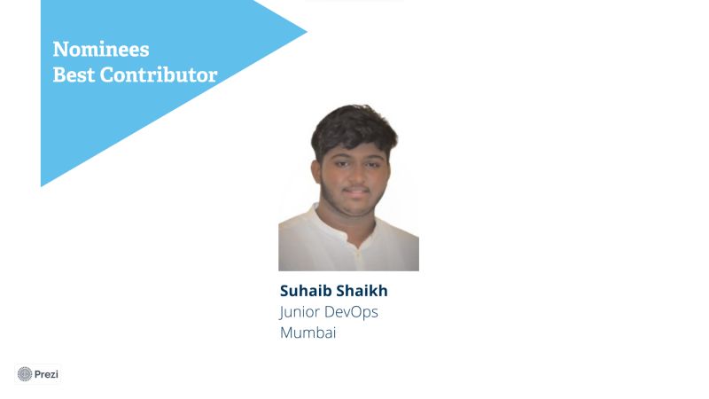 Suhaib Shaikh on LinkedIn: #devops #teamwork #gratitude #recognition Suhaib Shaikh on LinkedIn: #devops #teamwork #gratitude #recognition