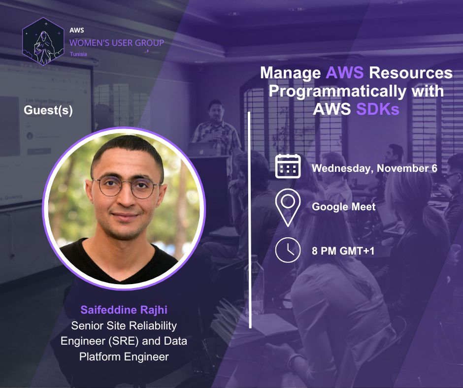 AWS Women's User Group Tunisia on LinkedIn: #aws #cloudcomputing # ... AWS Women's User Group Tunisia on LinkedIn: #aws #cloudcomputing # ...