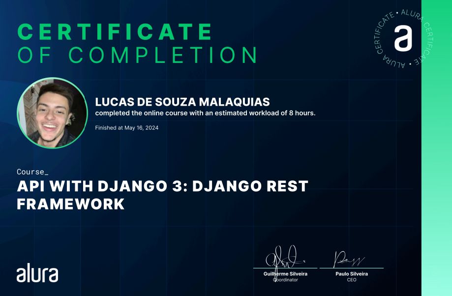 Lucas Malaquias on LinkedIn: #django #restframework #apidevelopment # ... Lucas Malaquias on LinkedIn: #django #restframework #apidevelopment # ...