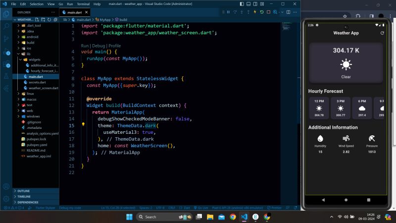 Completed a weather app with Flutter | Karan Rami posted on the topic ... Completed a weather app with Flutter | Karan Rami posted on the topic ...