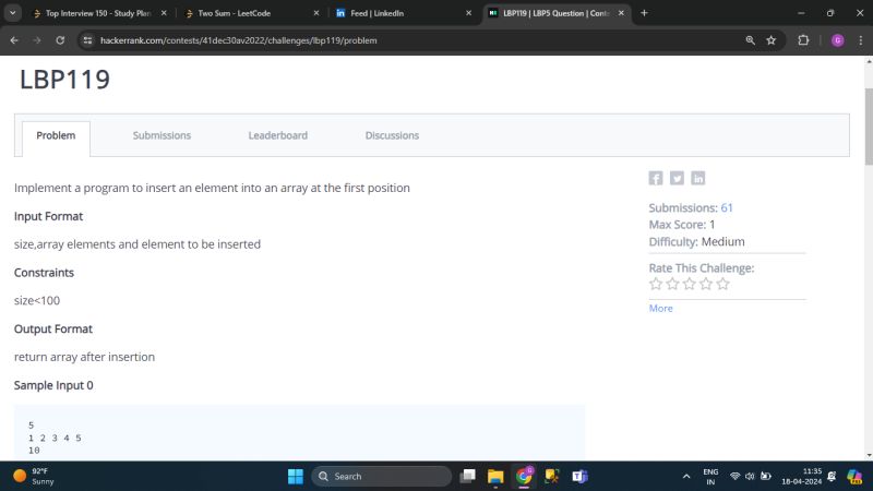 Gajendra Gour on LinkedIn: #day #leetcode2024 #leetcodeinjava #coding # ... Gajendra Gour on LinkedIn: #day #leetcode2024 #leetcodeinjava #coding # ...