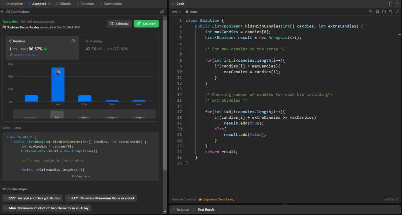 Shubham Kumar Pandey on LinkedIn: Day 1: 🚀 Solved: LeetCode Problem ... Shubham Kumar Pandey on LinkedIn: Day 1: 🚀 Solved: LeetCode Problem ...
