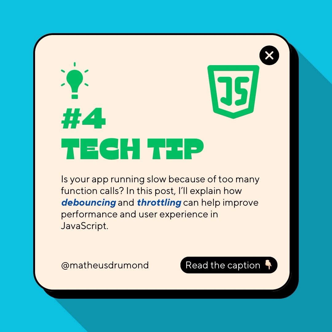 Matheus Drumond on LinkedIn: #javascript #webperformance #techtip # ... Matheus Drumond on LinkedIn: #javascript #webperformance #techtip # ...
