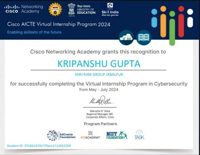 Kripanshu Gupta on LinkedIn: #cisco #aicte #internship #networking # ... Kripanshu Gupta on LinkedIn: #cisco #aicte #internship #networking # ...
