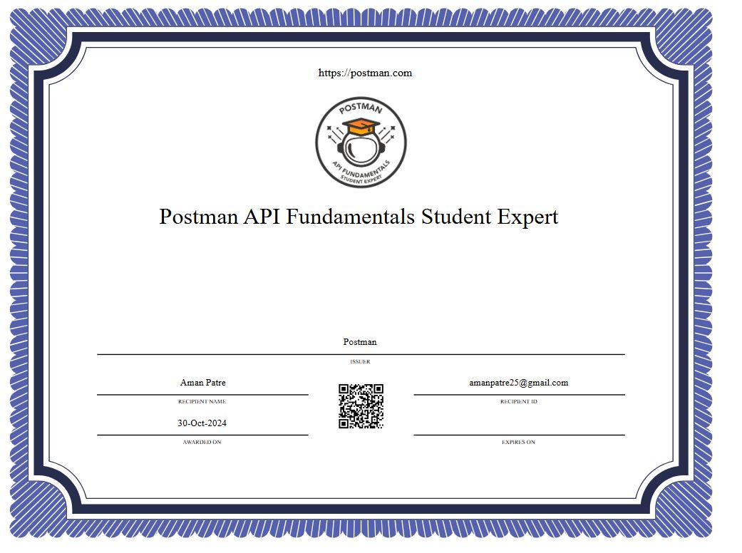 #postman #api #certification #webdevelopment #apidesign #automation ... #postman #api #certification #webdevelopment #apidesign #automation ...