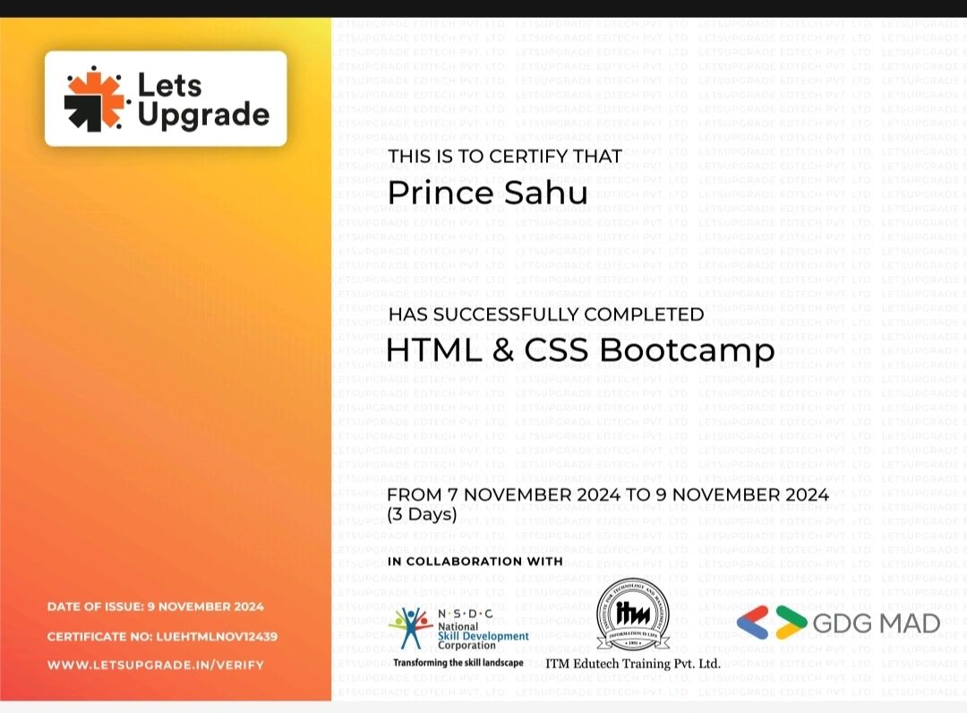 prince sahu on LinkedIn: #html #css #webdevelopment #bootcamp # ... prince sahu on LinkedIn: #html #css #webdevelopment #bootcamp # ...