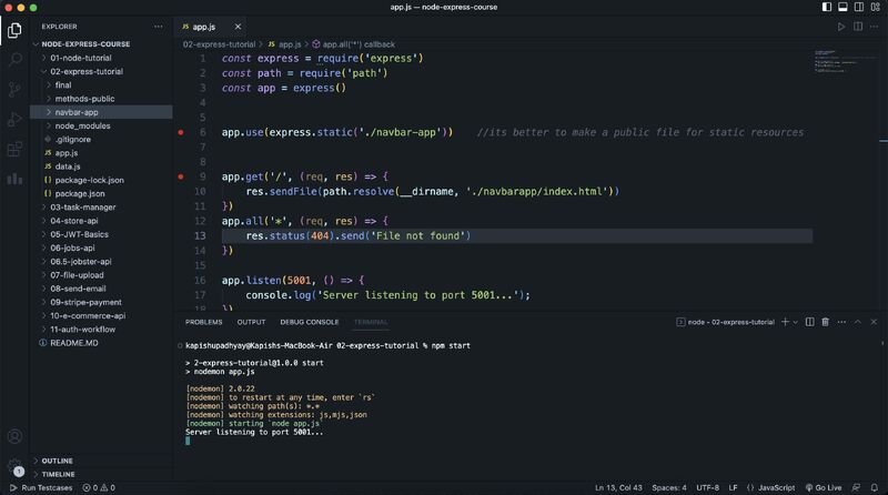 Kapish Upadhyay on LinkedIn: #code #backend #backenddeveloper #nodejs # ... Kapish Upadhyay on LinkedIn: #code #backend #backenddeveloper #nodejs # ...
