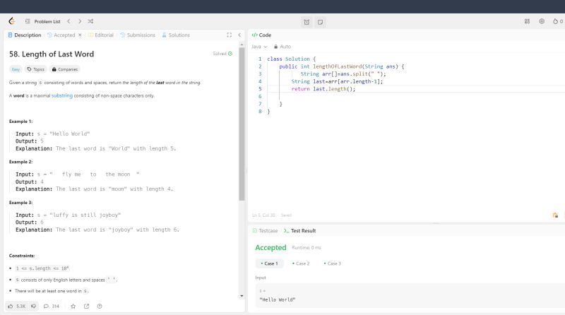Adarsh Suman on LinkedIn: #day93 #leetcode58 #coding #leetcode # ... Adarsh Suman on LinkedIn: #day93 #leetcode58 #coding #leetcode # ...