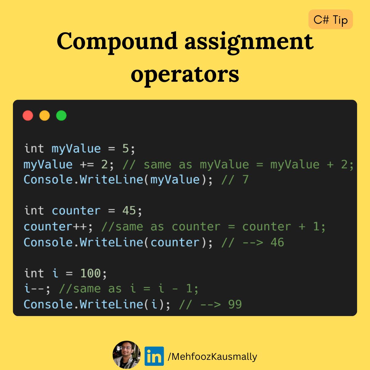 #csharp #dotnet #csharpprogramming #programmingtips | Mehfooz Kausmally #csharp #dotnet #csharpprogramming #programmingtips | Mehfooz Kausmally