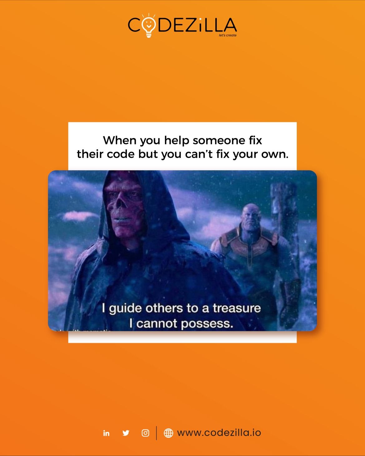 Codezilla on LinkedIn: #codersmeme #coderslife #lifeofcoding #techguru ... Codezilla on LinkedIn: #codersmeme #coderslife #lifeofcoding #techguru ...