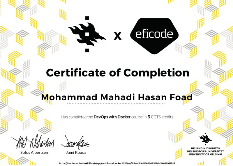 Mohammad Mahadi Hasan Foad on LinkedIn: #docker Mohammad Mahadi Hasan Foad on LinkedIn: #docker