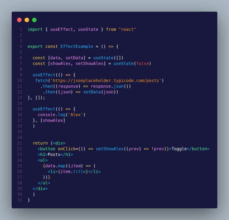 Fetching data from an api and using useState and useEffect to add state ... Fetching data from an api and using useState and useEffect to add state ...