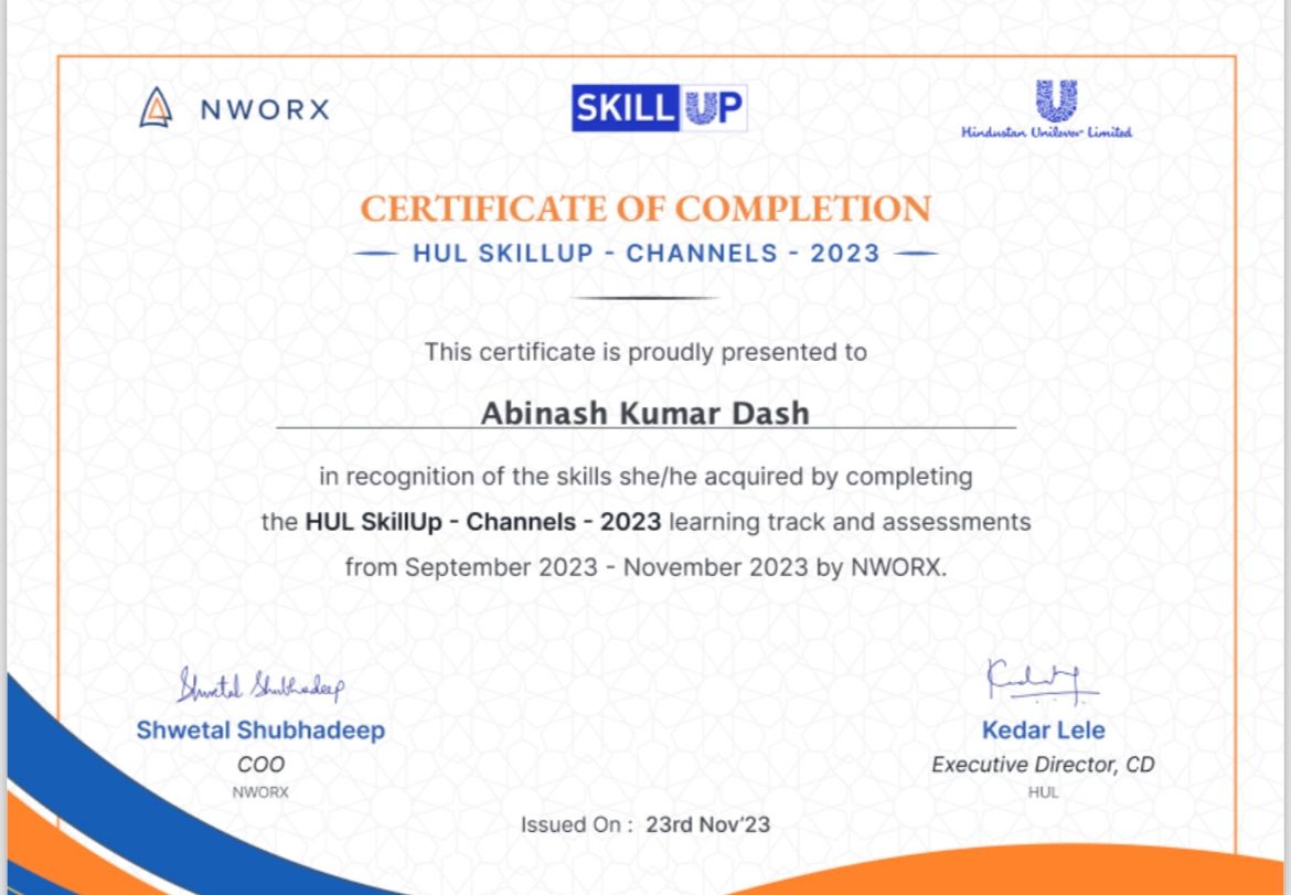 Abinash Kumar Dash on LinkedIn: I appreciate Unilever ‘s continuous ... Abinash Kumar Dash on LinkedIn: I appreciate Unilever ‘s continuous ...