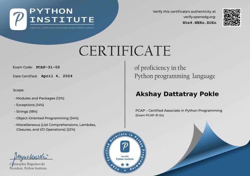 #python #pcap #certification #programming #pythonprogramming… | Akshay ... #python #pcap #certification #programming #pythonprogramming… | Akshay ...