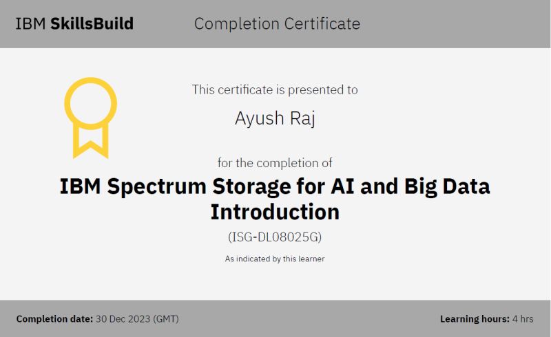 Ayush Raj on LinkedIn: #ibm #spectrumstorage #ai #bigdata #innovation # ... Ayush Raj on LinkedIn: #ibm #spectrumstorage #ai #bigdata #innovation # ...