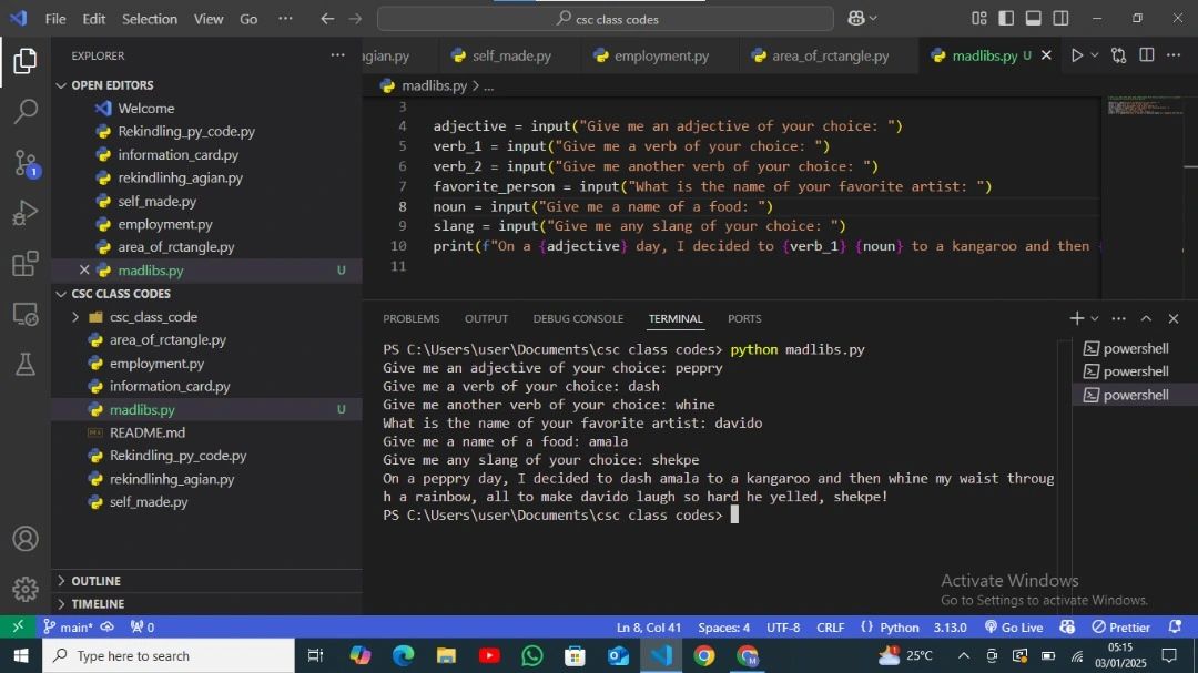 Mojirade Adekanmi on LinkedIn: #pythonprojects #codingforfun # ... Mojirade Adekanmi on LinkedIn: #pythonprojects #codingforfun # ...