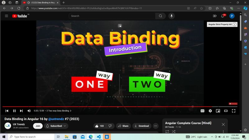 Data Binding in Angular 16 by Uxtrendz | Pradnesh Deshmukh posted on ... Data Binding in Angular 16 by Uxtrendz | Pradnesh Deshmukh posted on ...