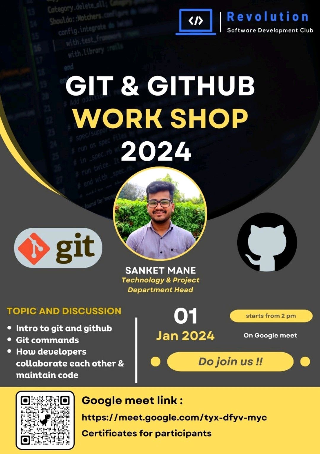 Suhas Chavan on LinkedIn: *📢 Invitation to Git and GitHub Workshop ... Suhas Chavan on LinkedIn: *📢 Invitation to Git and GitHub Workshop ...
