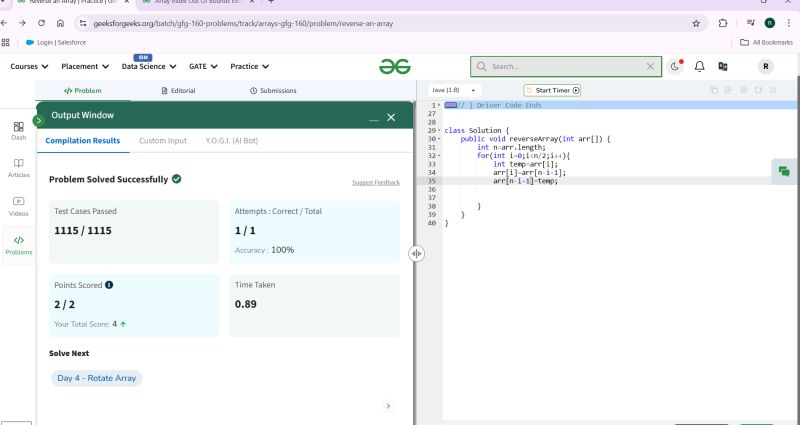 #gfg160 #dsa #coding #array #interviews #gfg160 #geekstreak2025… | RANA ... #gfg160 #dsa #coding #array #interviews #gfg160 #geekstreak2025… | RANA ...