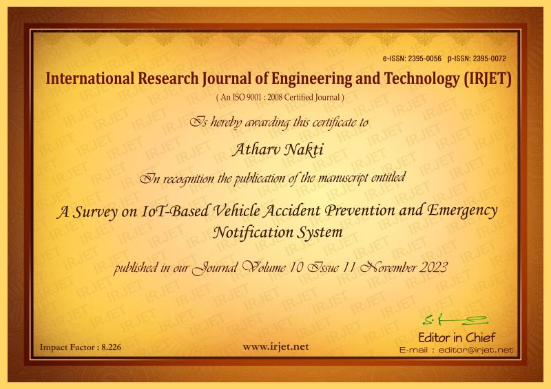 My paper on IoT-Based Vehicle Accident Prevention and Response | Atharv ... My paper on IoT-Based Vehicle Accident Prevention and Response | Atharv ...