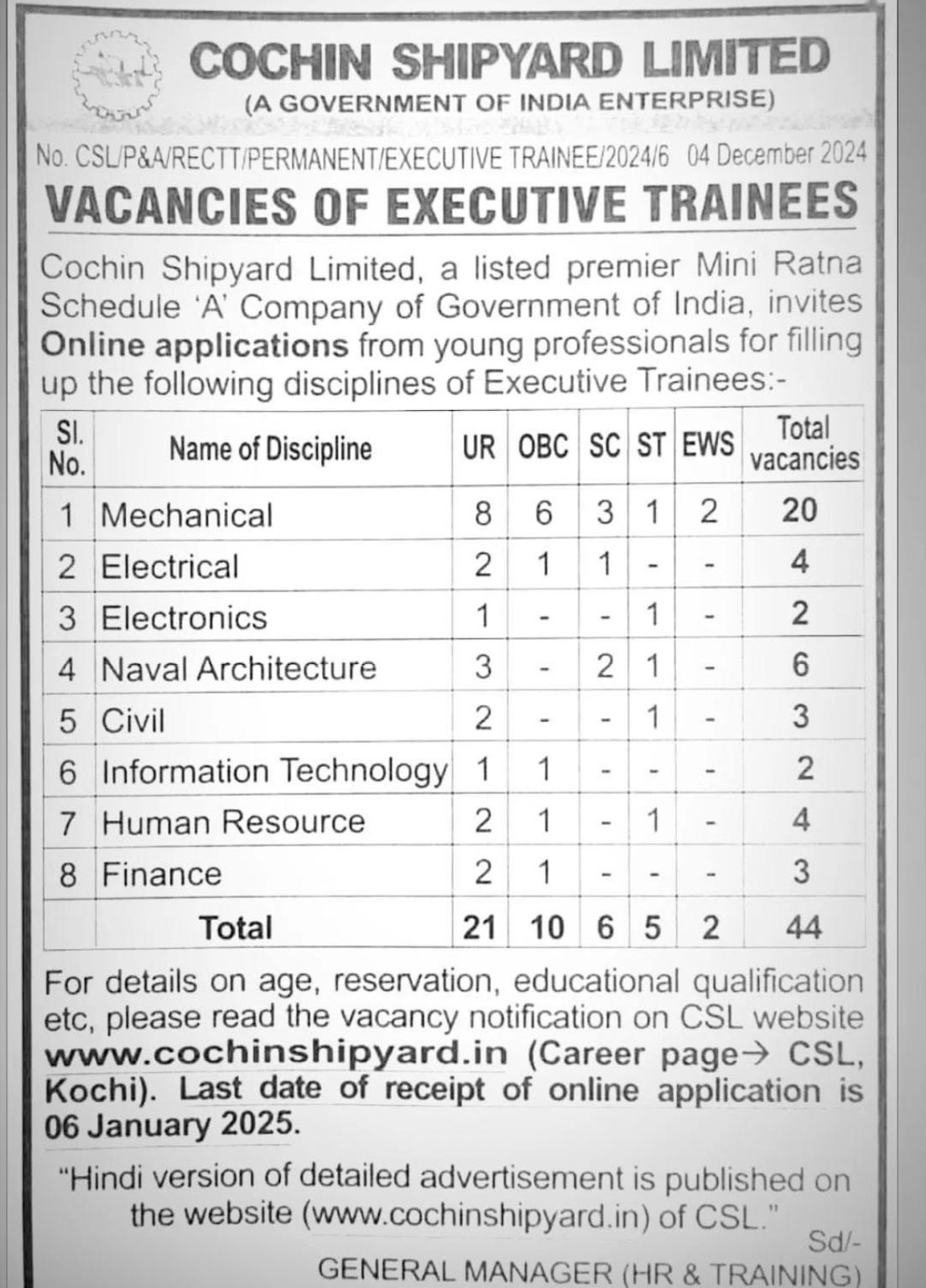 Mohammad Wasif Ansari on LinkedIn: #cochinshipyard #executivetrainee # ... Mohammad Wasif Ansari on LinkedIn: #cochinshipyard #executivetrainee # ...