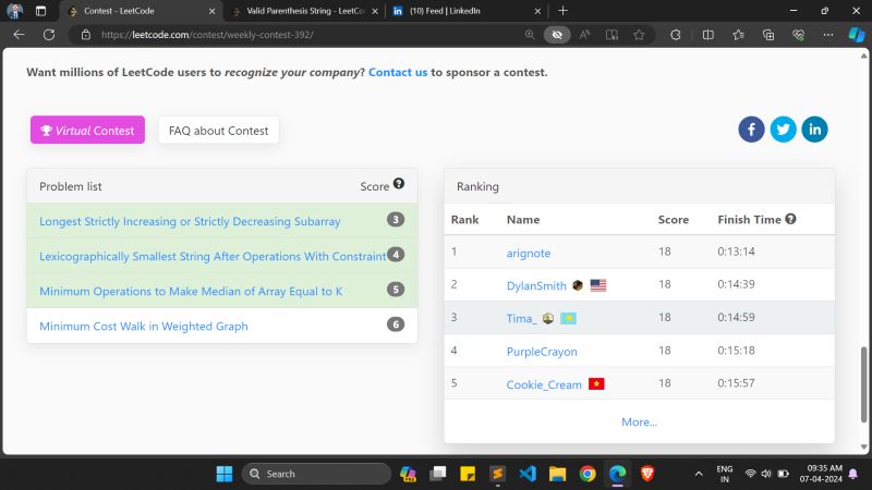 Ajay Soni on LinkedIn: #connections #practice #leetcode #conetst # ... Ajay Soni on LinkedIn: #connections #practice #leetcode #conetst # ...