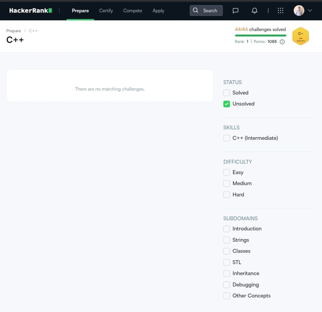 MAYANK JAGTAP on LinkedIn: #c #coding #achievement #hackerrank MAYANK JAGTAP on LinkedIn: #c #coding #achievement #hackerrank