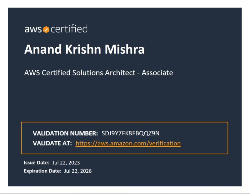 #aws #certified #gratitude #cloudcomputing #solutionsarchitect | Anand ... #aws #certified #gratitude #cloudcomputing #solutionsarchitect | Anand ...